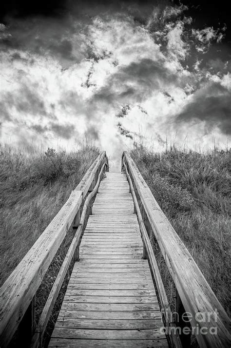 Cloudy Boardwalk Photograph By Jt Photodesign Fine Art America