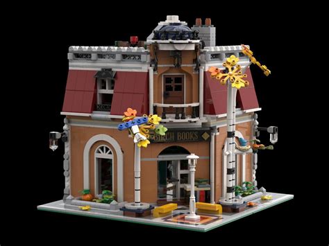 Lego Moc Birch Books And Apartment 10270 Bookshop Alternative Build By