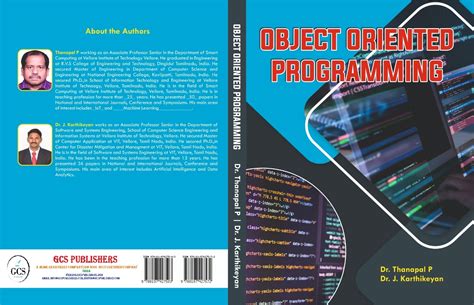 Object Oriented Programming By Dr Thanapal P Dr J Karthikeyan Deccan International