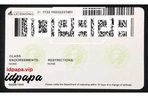 Washington Scannable IDs Get Scannable Scannable Driver License At Idpapa