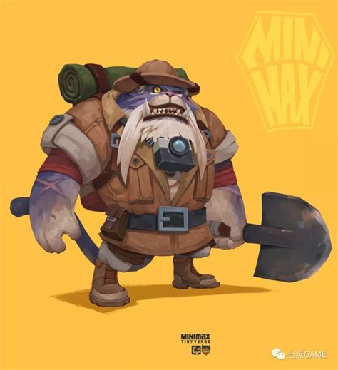 很有意思的设计，pc版的皇室战争？《minimax Tinyverse》美术欣赏 7game Cartoon Animals