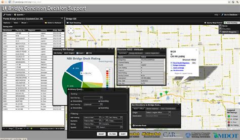 Screenshot Of The Bridge Condition Dss Showing Visualizations