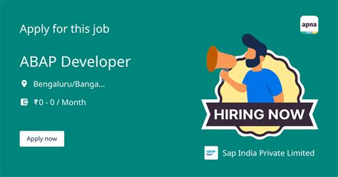 Abap Developer In Sap India Private Limited