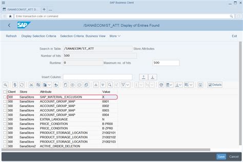 Material Listing And Exclusion