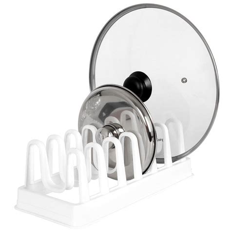 Storage Solutions Stojak Podstawka Na Pokrywki Talerze Bia Y X X Cm Storagesolutions