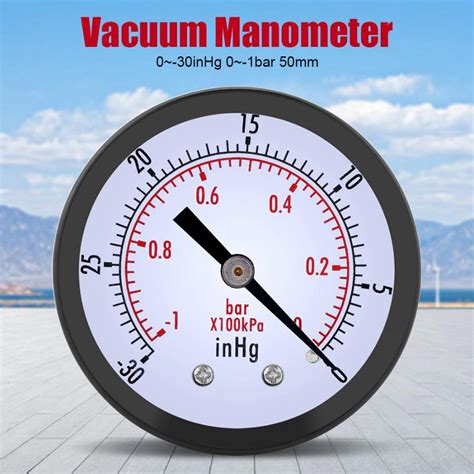 Pressure Gauge Water Oil Manometer Double Scale Pr Vicedeal