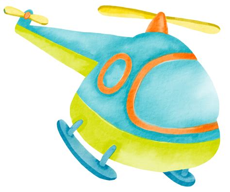 Aereo Acquerello Cartone Animato Carino 13181829 Png