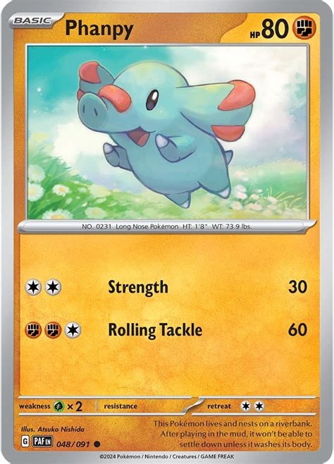 Pokémon Card Database Paldean Fates 48 Phanpy