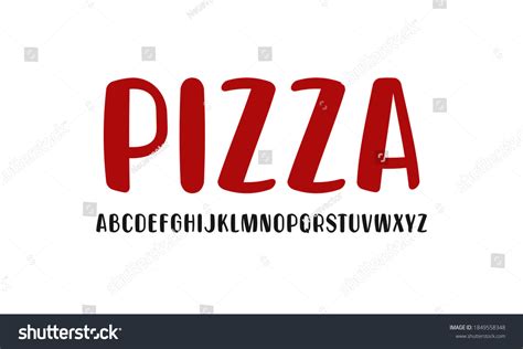 Sans Serif Font Rounded Corners Letters Stock Vector Royalty Free