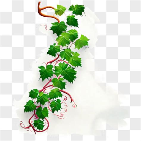 Download United Kingdom Map With Vines And Green Leaves Png Online