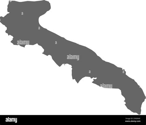 Map Of Apulia A Province Of Italy Stock Vector Image And Art Alamy