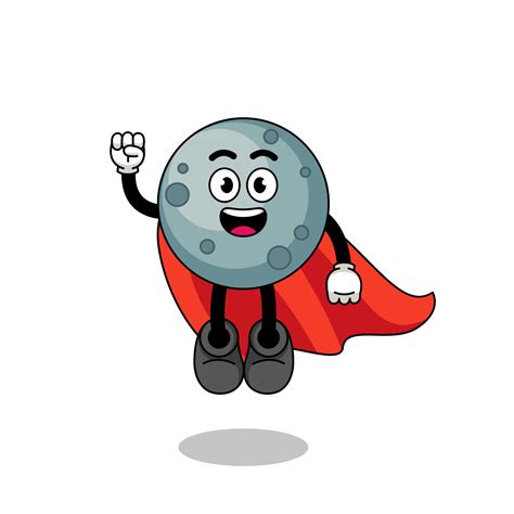 Asteroid Cartoon With Flying Superhero 13649393 Vector Art At Vecteezy