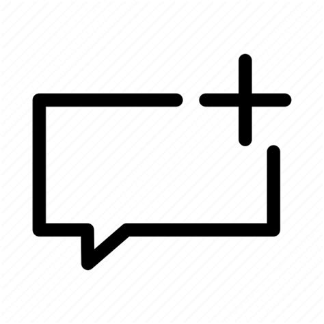 Add Chat Message Plus Icon Download On Iconfinder