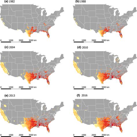 Predicted Potential Population Density Of Wild Pigs Across The United