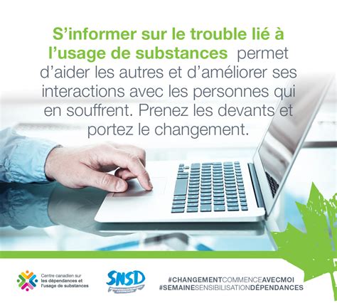 Semaine Nationale De Sensibilisation Aux Dépendances Centre Canadien