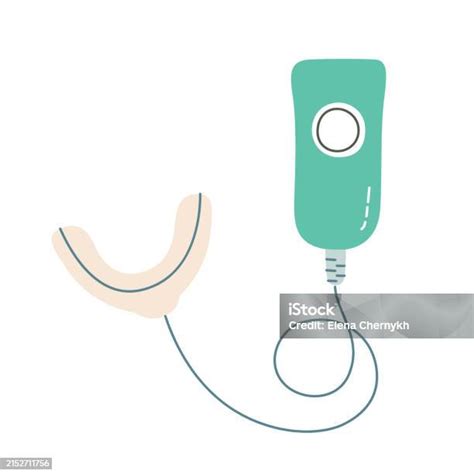 미백 도구 아이콘 치아 용 Led 라이트 미백제 전문 및 가정용 치과 장치 흰 치아 치료 시스템 아름다운 미소를위한 신기술의 벡터 그림 Led 조명에 대한 스톡 벡터 아트