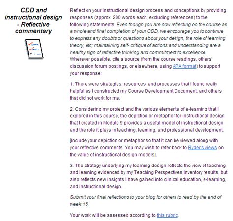 Module 10 Reflective Commentary Task Download Scientific Diagram