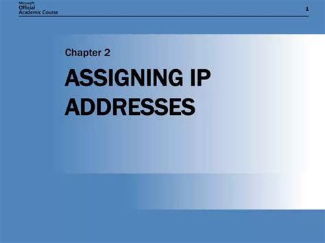 Ppt Assigning Ip Addresses Powerpoint Presentation Free Download
