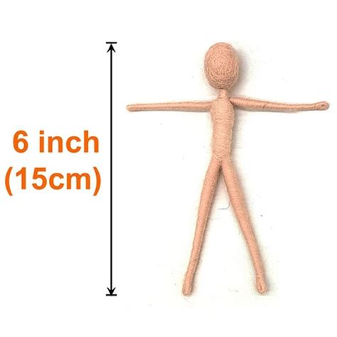 3 Colors Pre Made Needle Felted Body 6 For Fairies Mummies Gnomes