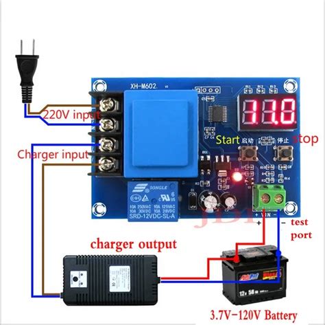 Cnc Battery Charging Control Module Led Battery Switch Protection Board For V V Storage
