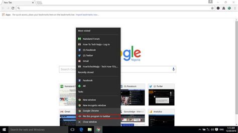 How To Pin Your Favourite Programs To The Taskbar Howtotechnaija