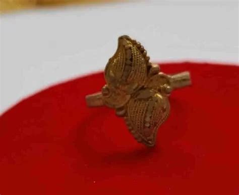 Golden Casual Wear Ladies 1533 Mm Brass Finger Ring At Rs 20piece In
