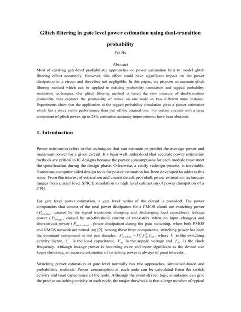 4 New Glitch Filtering Method