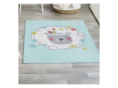 95x125 Cm Tapis Chambre Bleu Chambre Rectangulaire Tapis Enfant De