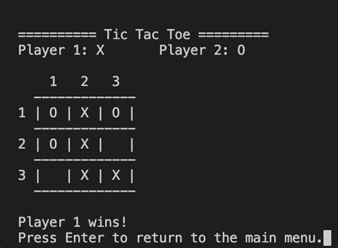 github jadezerotohero tic tac toe a tic tac toe text based game