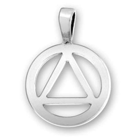 Aa Alcoholics Anonymous Unity Triangle In Circle Symbol Pendant Sterling Silver Aa Alcoholics Aa Alcoholics Anonymous Unity Triangle In Circle Symbol Pendant Sterling Silver Aa Alcoholics