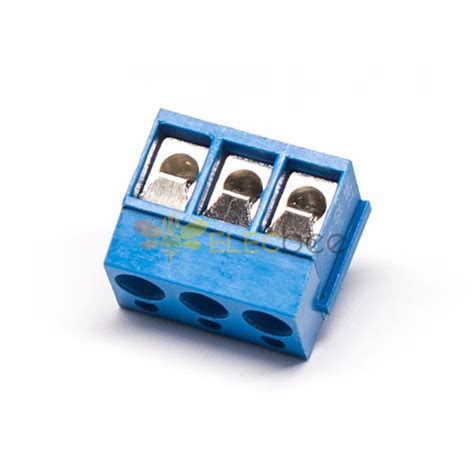 Elecbee Terminal Blocks Pcb Mount Screw Type Angled Through Hole