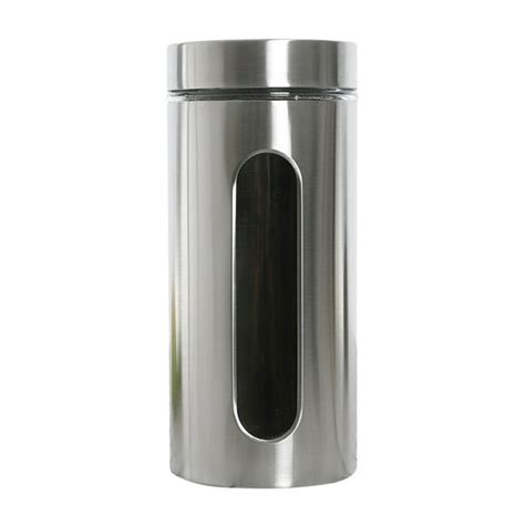 Mrless Stainless Steel Kitchen Canister 1300ml For Food Storage