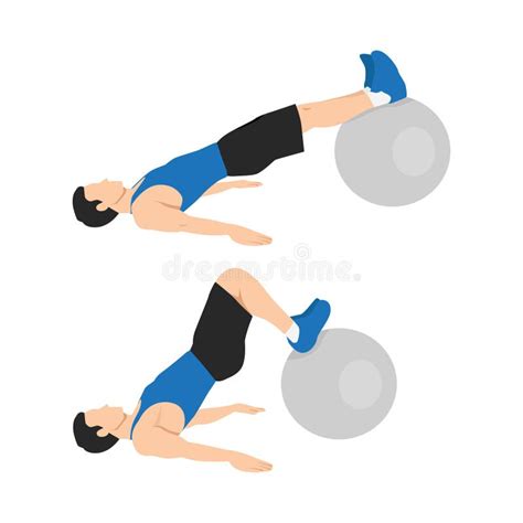 Hamstring Exercise Curl Stock Illustrations 40 Hamstring Exercise Curl Stock Illustrations