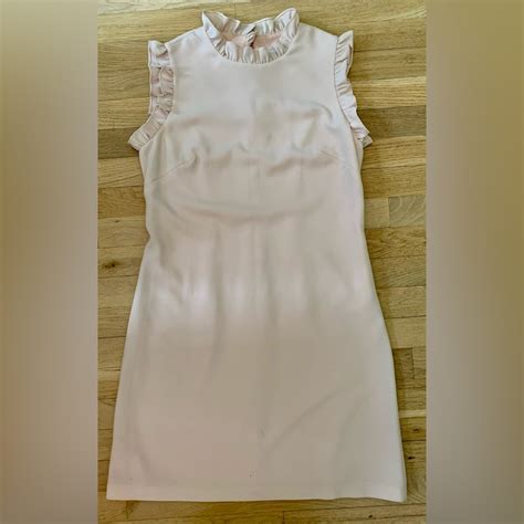 Karl Langerfeld Blush Colored Dress Flutter Sleeves… Gem