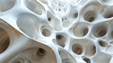 Premium Photo Abstract Organic 3d Rendering Of A White Alien