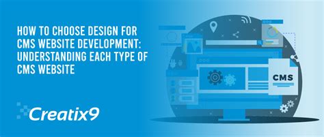 How To Choose Design For CMS Website Development Understanding Each Type Of CMS Website Creatix9