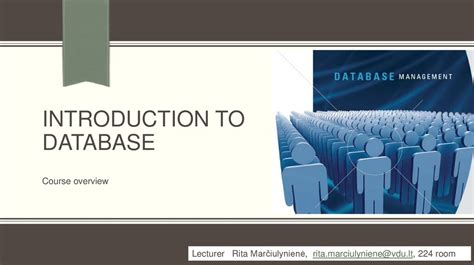 Introduction To Database презентация онлайн