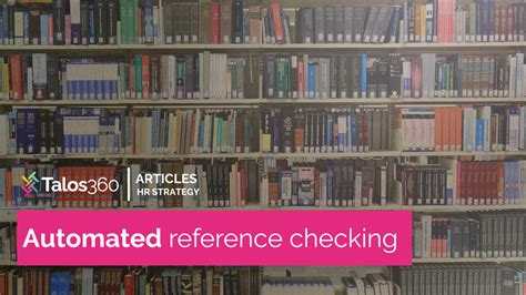 Automated Reference Checking