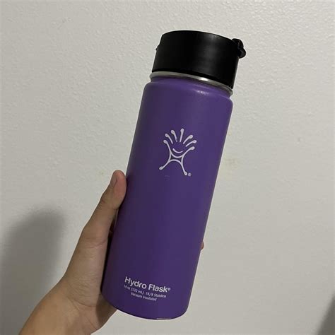 Purple Hydro Flask 18 Oz And Just Has Some Dents At Depop