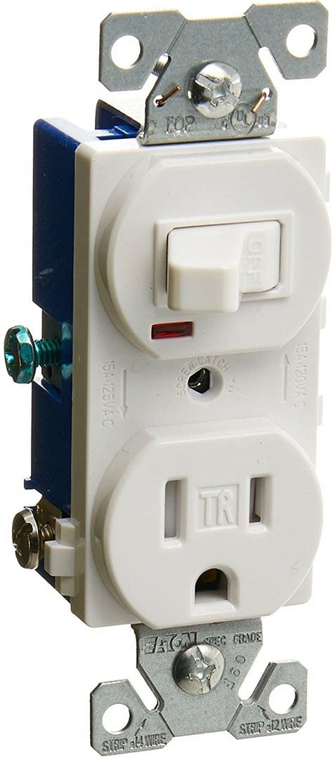 Toggle Switch And Outlet Combo White Lee Distributors