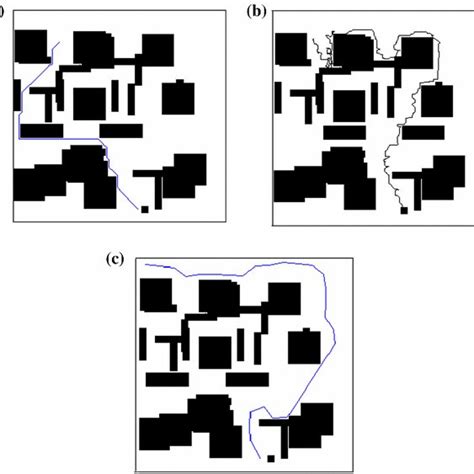 Path Traced Using Abc Ep On Map1 For Two Robots A Path Traced On