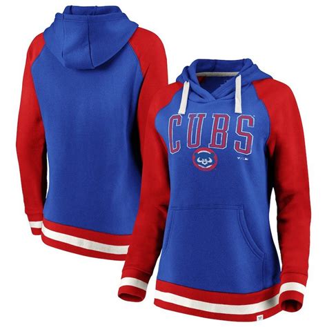 Chicago Cubs Womens True Classics Stripe Hoodie