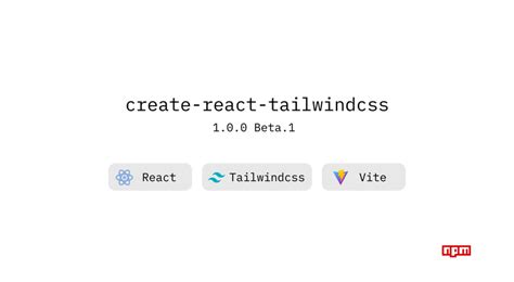 Create React Tailwindcss An Npm Package To Setup React Tailwindcss