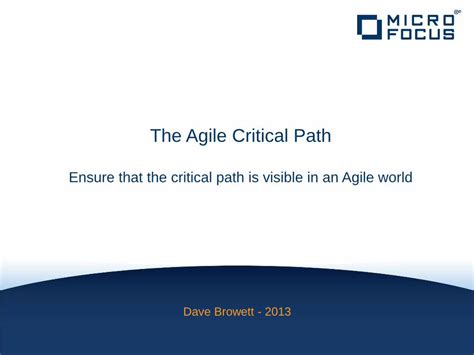 Pdf The Agile Critical Path · Pdf Filethe Agile Critical Path