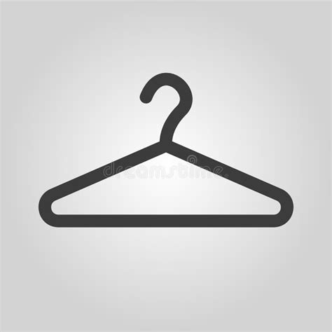 Licône De Cintre Symbole De Support De Manteau Plat Illustration De