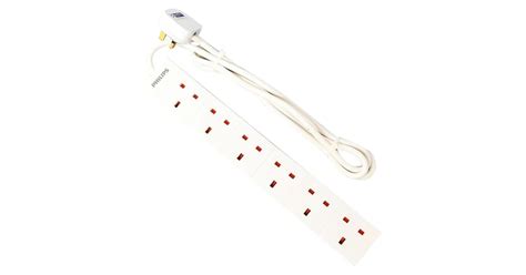 Philips 6way Plug Extension Socket 1 8m White Price In Bahrain Buy Philips 6way Plug Extension