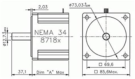 NEMA 34 Stepper Motor Specs Wiring Datasheet 50 OFF
