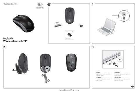 Logitech M215 Quick Start Guide