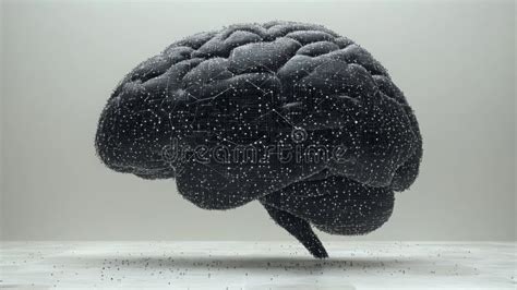 Silhouette Of A Brain Formed By Interconnected Nodes Symbolizing Neural