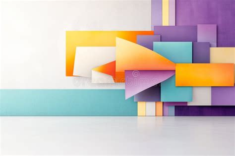 Complex Geometric Patterns Shapes Multicolour Abstract Background Art